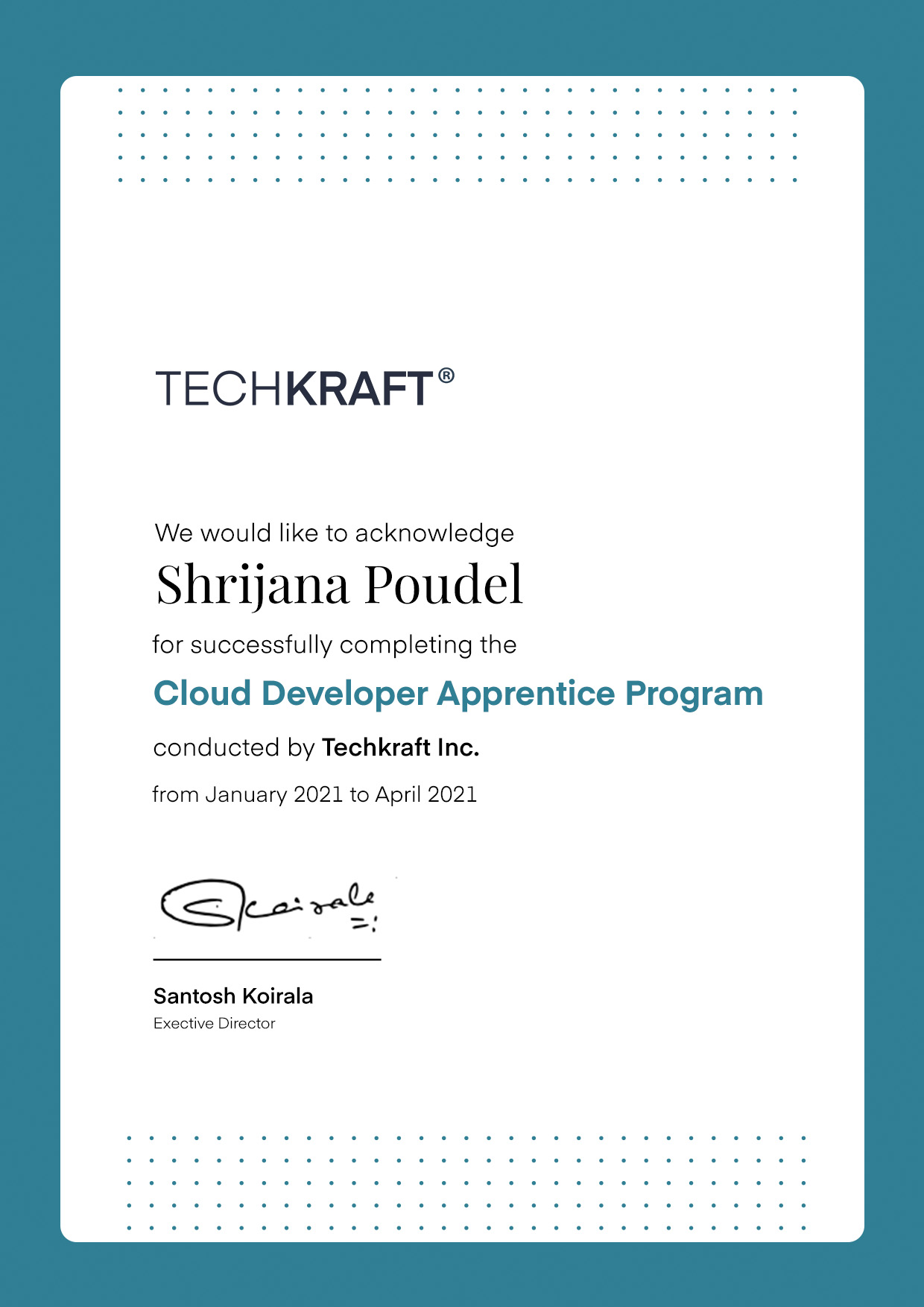 Shrijana Poudel - Software Engineer | ReactJS | TypeScript | NodeJS | Ruby On Rails | Angular ...